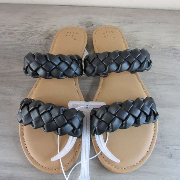 a new day | Shoes | A New Day Womens 8 Lucy Braided Two Band Slide ...